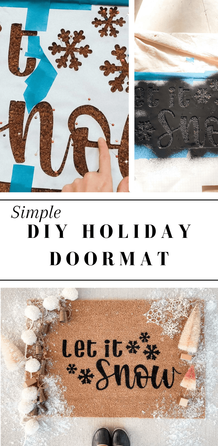 DIY Holiday Doormat in 8 Simple Steps - House Five Living